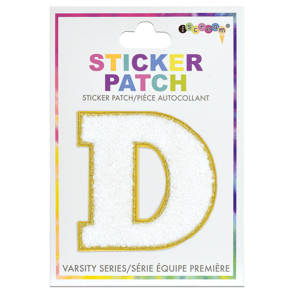 D Initial Varsity Sticker Patch | Iscream